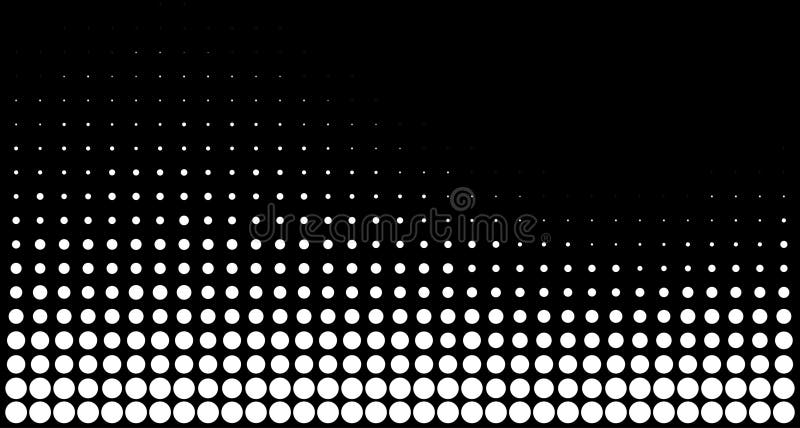 White Dots Pattern. Halftone Gradient Background. Wavy Dotted Texture ...