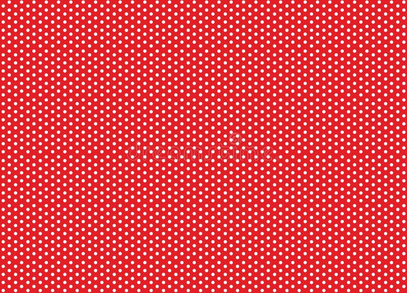 White Dots on Red Background. Textile in Peas. Seamless Pattern. Stock ...