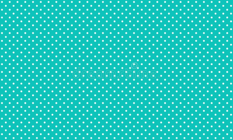 White Dots on Turquoise Background Seamless Stock Illustration ...