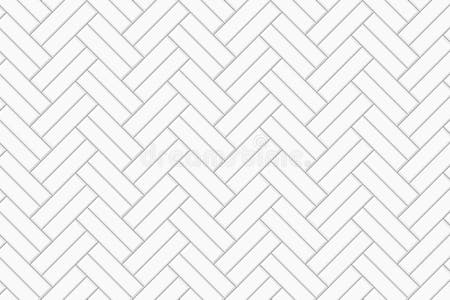 White Double Herringbone Tile Seamless Pattern. Metro Stone or Ceramic ...
