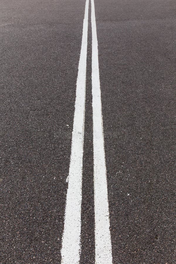 White double solid line. stock image. Image of rough - 55380935