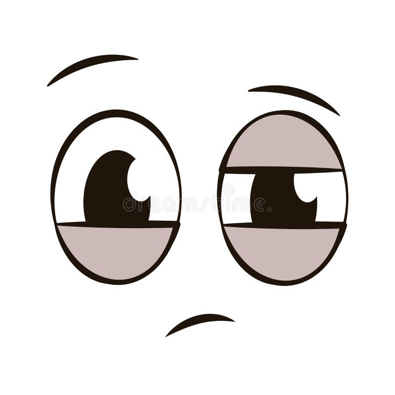 White Doubt Expression Face Avatar Vector Stock Vector - Illustration ...