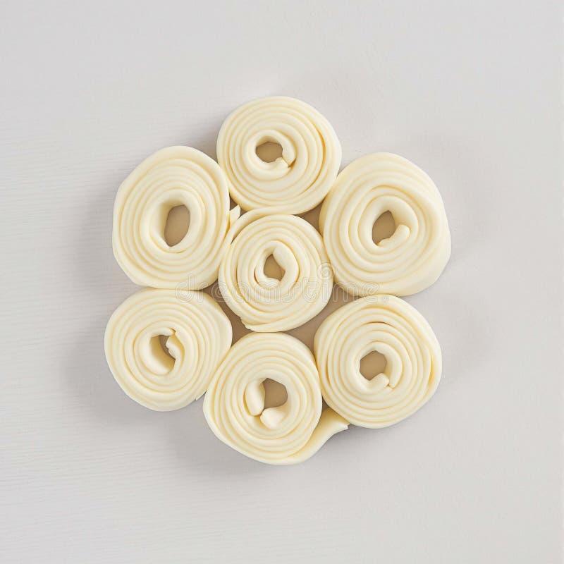 A White Doughnut Shaped Like a Circle Stock Illustration - Illustration ...