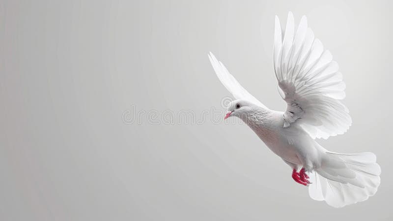 White Dove in Flight stock image. Image of nature, flying - 366013591