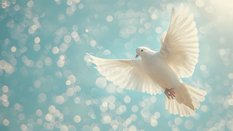 A white dove of peace stock illustration. Illustration of branch ...