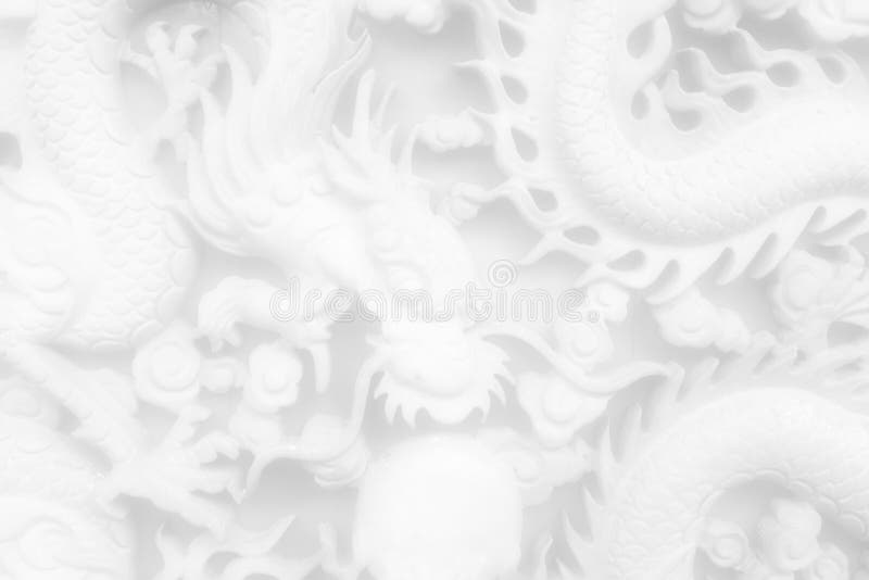 White Dragon Wall Texture Background. Stock Photo - Image of ornament ...