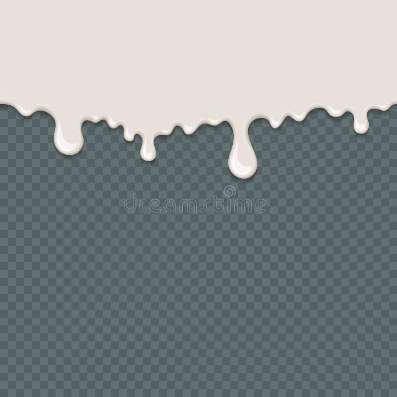 White Dripping Slime Seamless Element Stock Vector - Illustration of ...