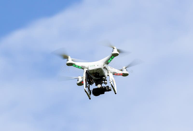 White drone flying stock photo. Image of helicopter, control - 58237696