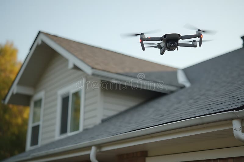 A White Drone is Flying Over a Solar Panel Field Stock Image - Image of ...