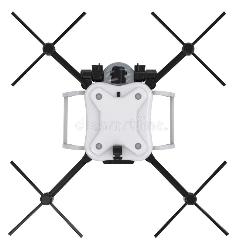 White drone isolated stock illustration. Illustration of electronic ...