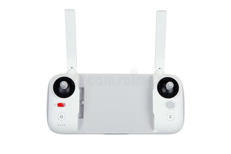 White Drone Remote Controller with Antennas Stock Illustration ...