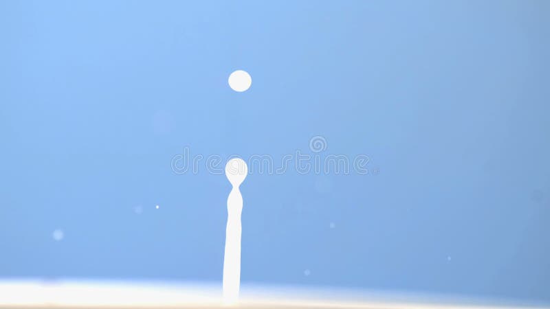 White Drop Falling in Paint with Large Copy Space Stock Footage - Video ...