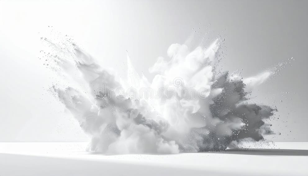 White Dust Explosion Effect, Product Launch with Dramatic Dust Effect ...