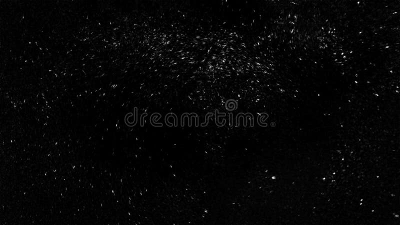 White Dust Particles Isolated on Black Background Stock Footage - Video ...