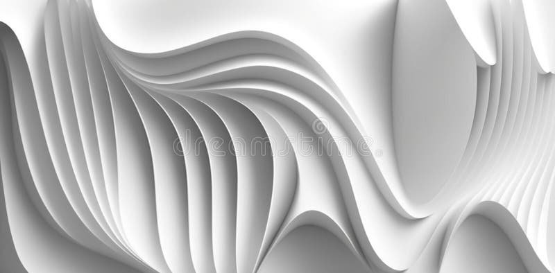White Dynamic Abstract Wavy Wallpaper Background, Organic White Texture ...