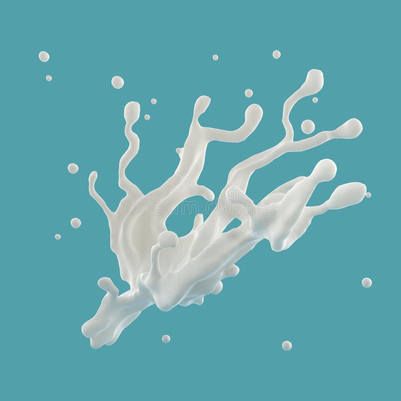 White Dynamic Liquid Milk Splash Stock Illustration - Illustration of ...