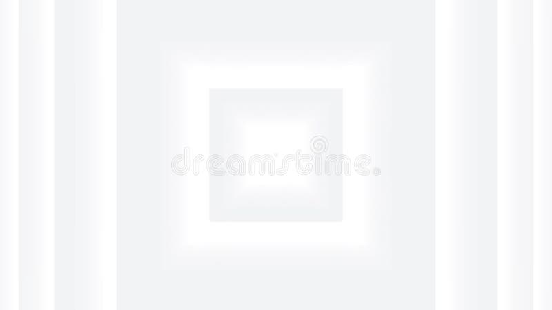White Dynamic Turning Tunnel Passage on Grey Pastel Background Stock ...