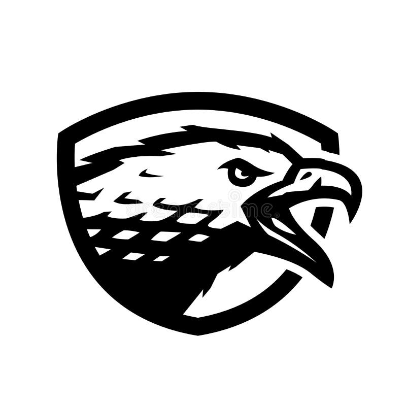 White Eagle Head, Logo, Emblem. Vector Illustration. Stock Vector ...