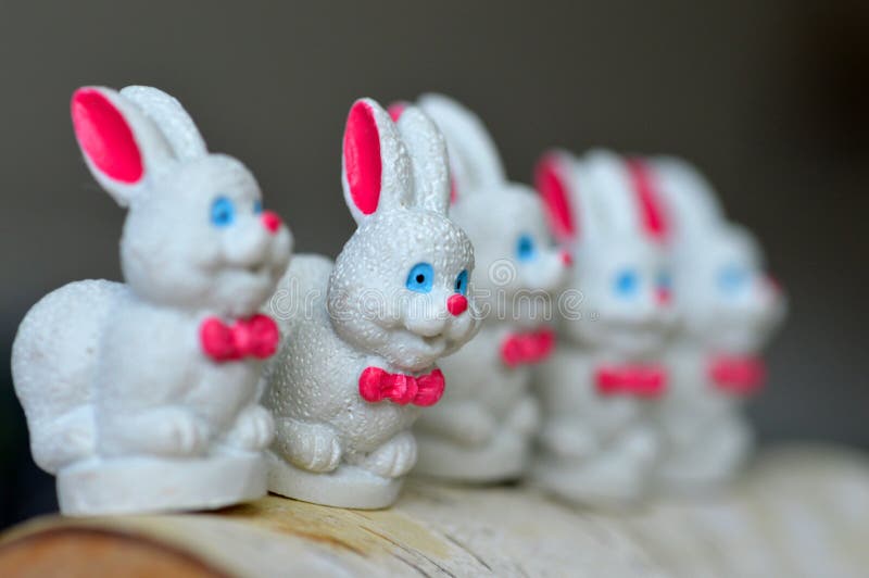 White easter bunny stock image. Image of interior, bunch - 65829857