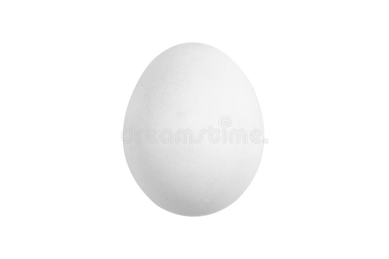 White Egg Isolated on Pure White Stock Image - Image of fried ...