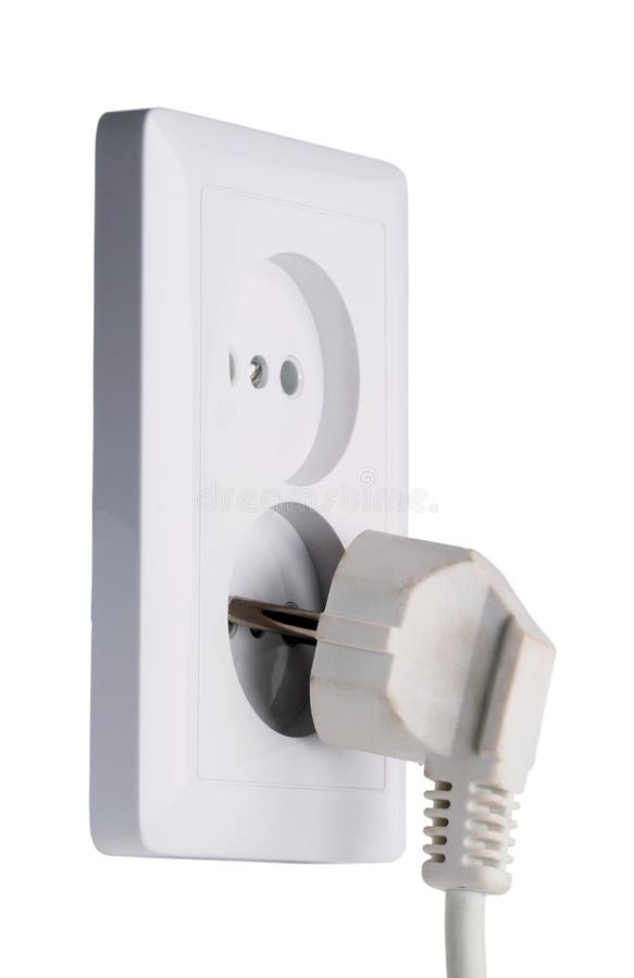 Aerial socket outlets stock image. Image of plastic, close - 369373