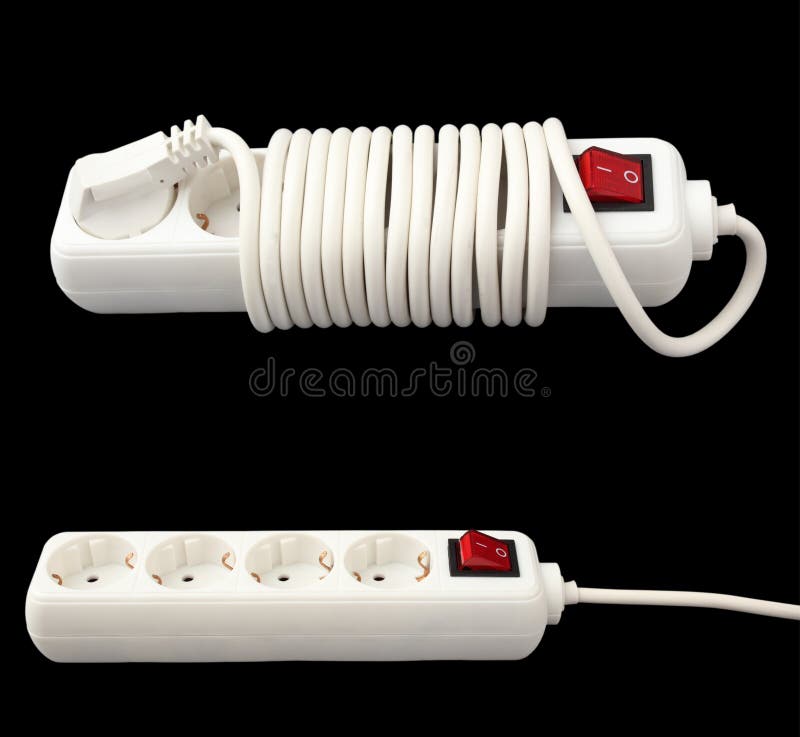 This is an Electric Splitter for Four Outlets with a Power Button ...