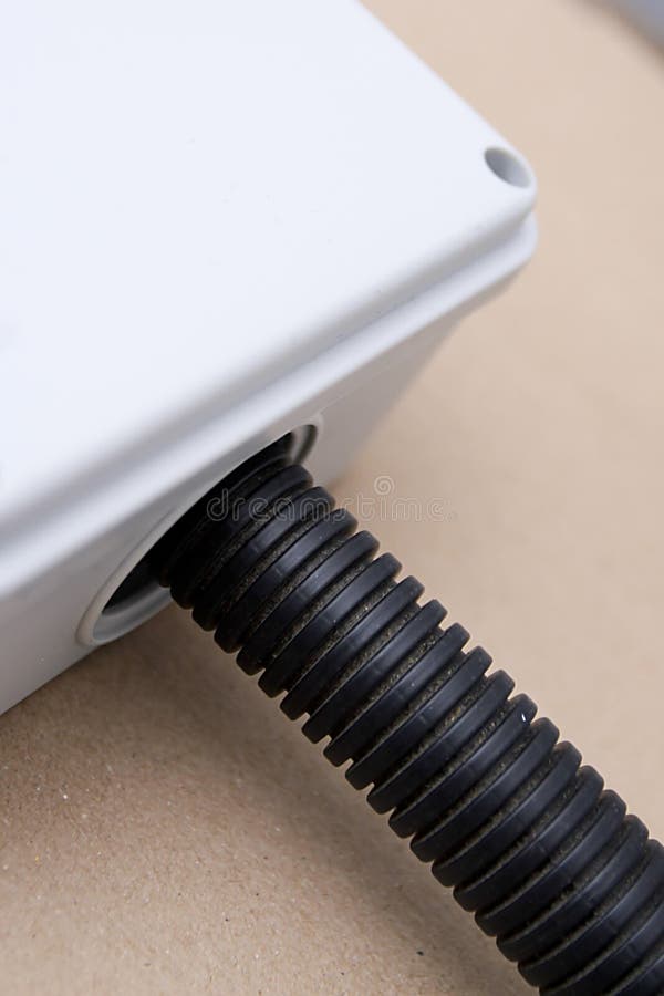 White Electrical Junction Box Stock Image - Image of voltage ...