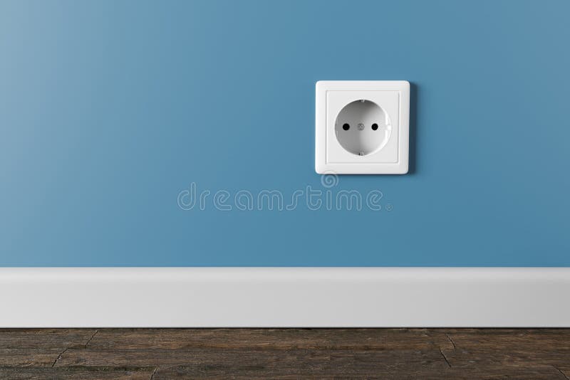 An Electrical Socket in the Wall in the Apartment of the House. Stock ...