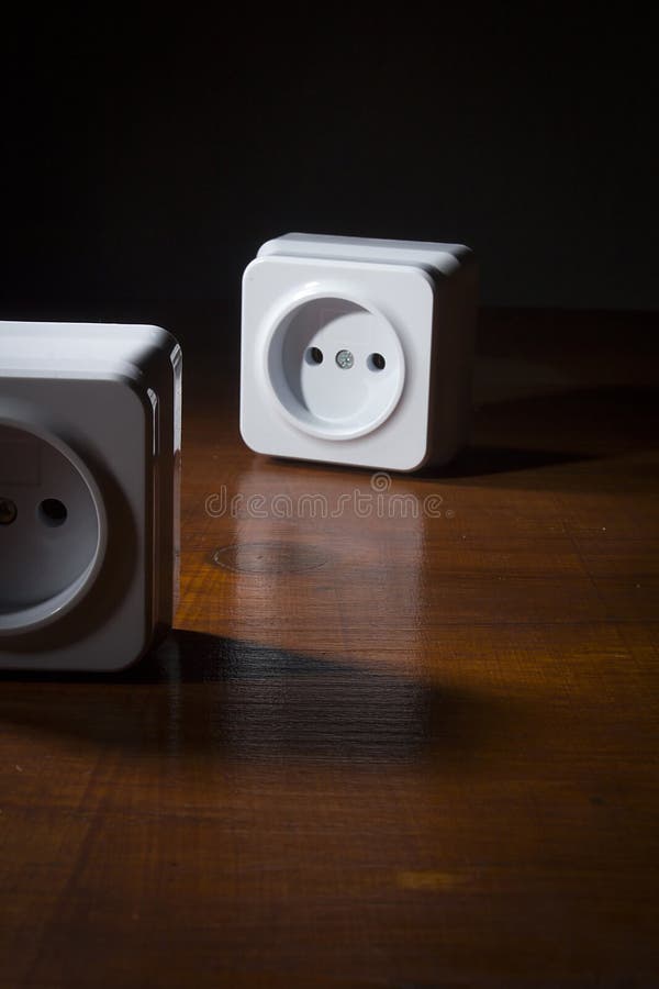 White electrical outlets stock image. Image of power - 184024525