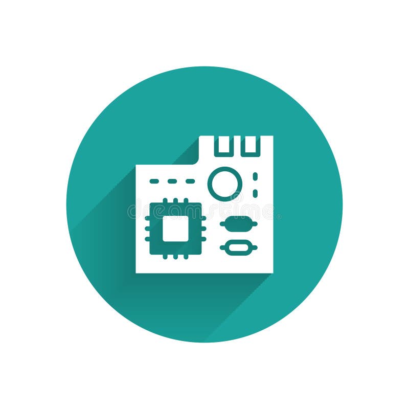 White Electronic Computer Components Motherboard Digital Chip ...