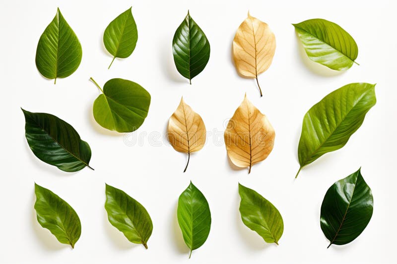 White Elegance Basil Leaves Set Creating a Visually Appealing ...