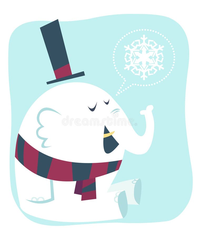 White Elephant stock vector. Illustration of white, post - 13476105