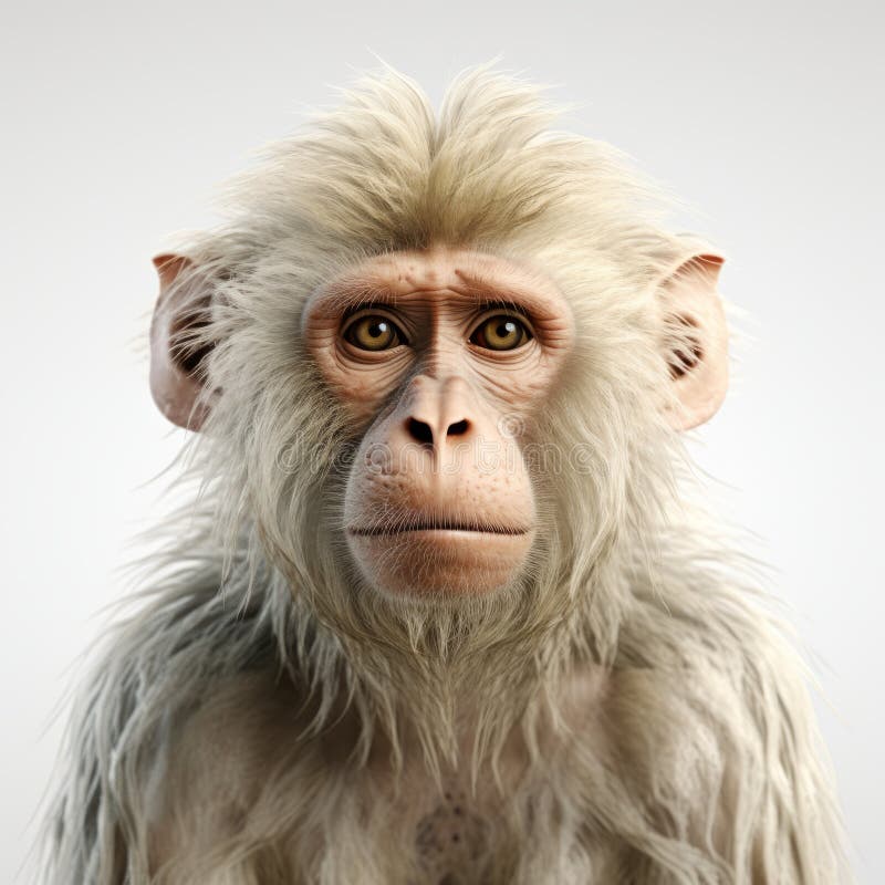 Realistic 3d Rendering of Monkey with Inventive Character Design Stock ...