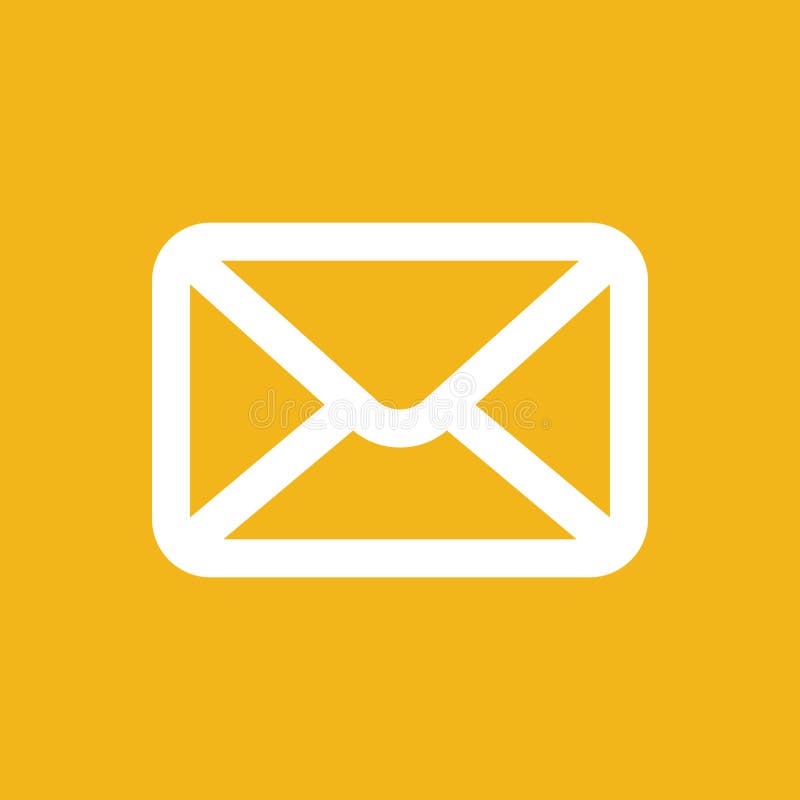 White email button icon stock vector. Illustration of digital - 100389529