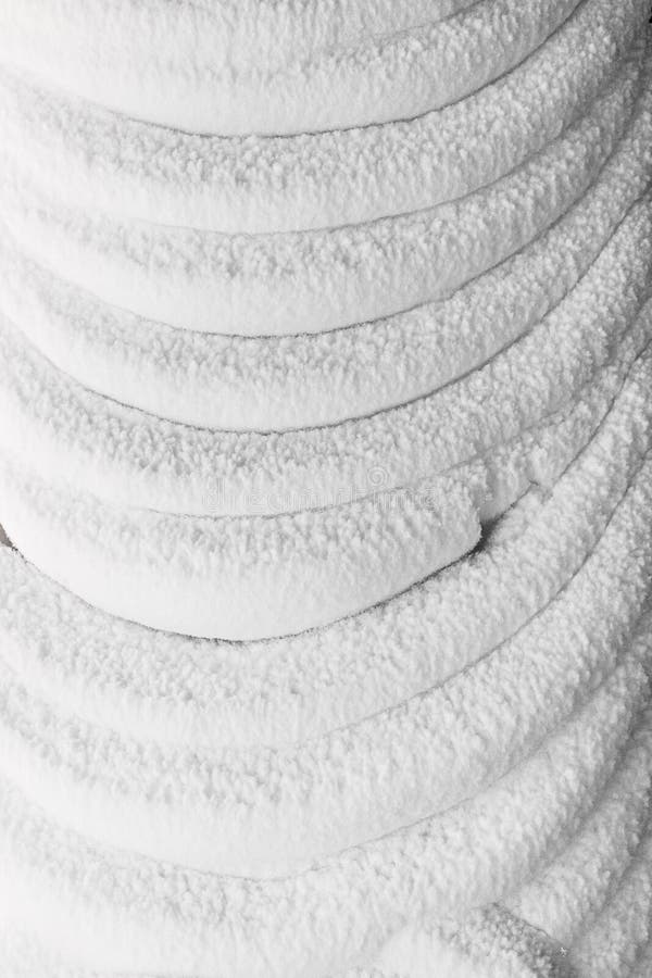 White Embossed Walls of Ice and Snow in a Cave. Abstract Textured ...