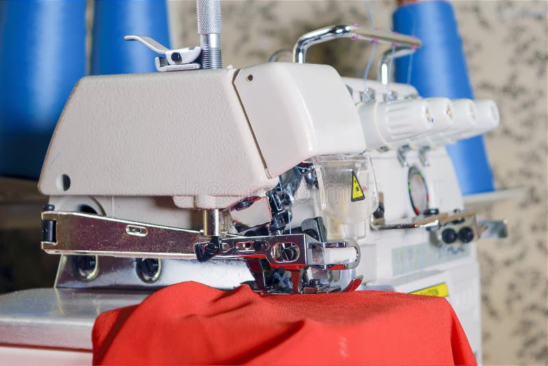 Embroidery machine stock image. Image of white, machine - 99987559