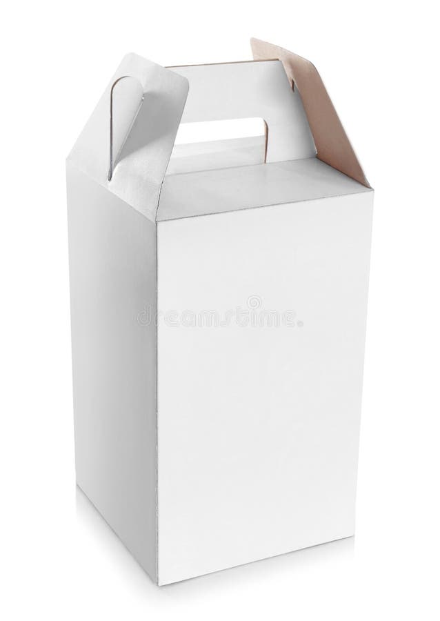 Cardboard box with handle stock image. Image of cargo - 30716849