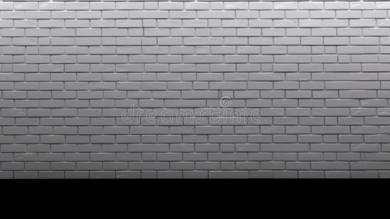 White Empty White Brick Wall Front View Generative AI Stock ...
