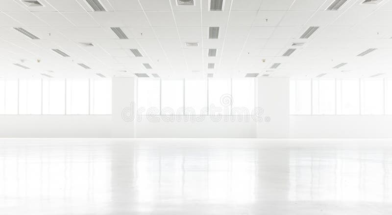 White Empty Business Office Stock Image - Image of apartment, modern ...