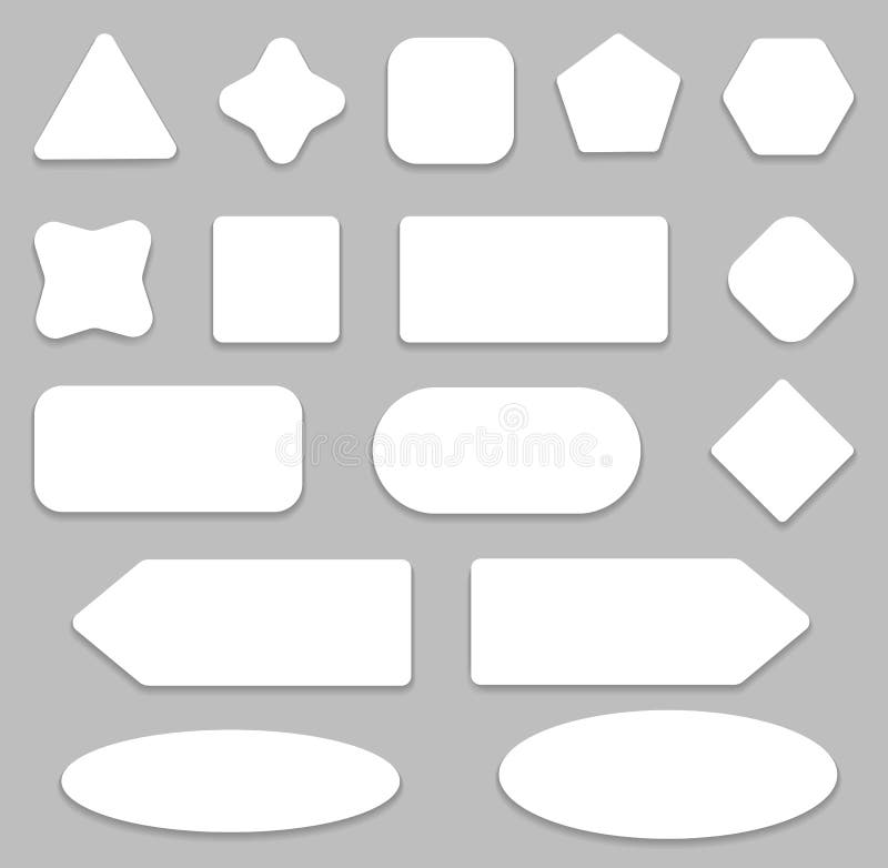 Empty buttons stock vector. Illustration of template - 23728499