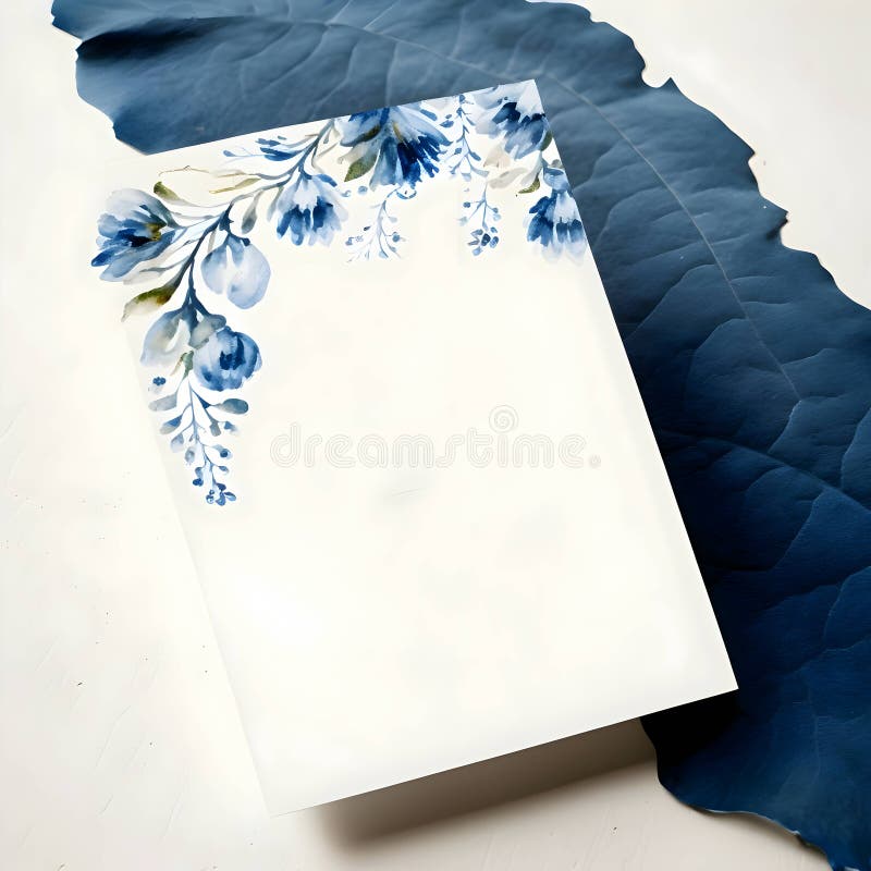 White Empty Card with Flowers on Its Borders Stock Vector ...