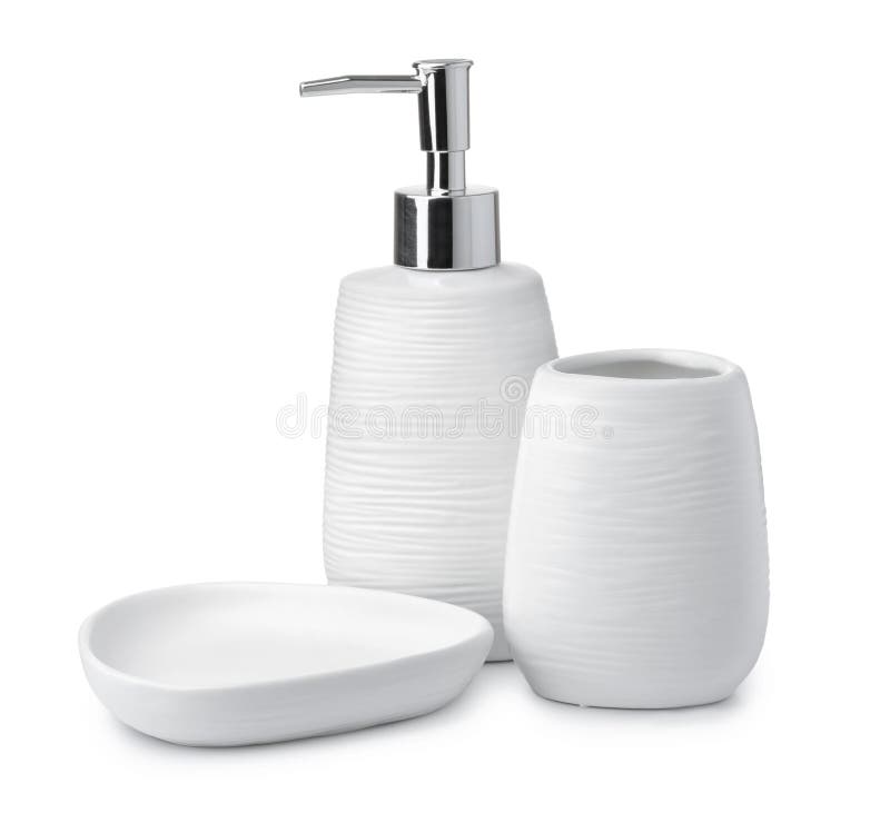 Holder with Soap Bar on White Background Stock Photo - Image of cleanse ...