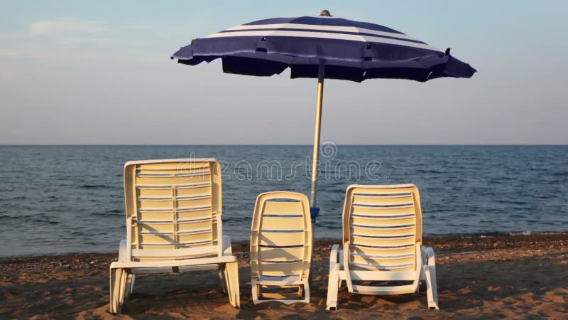 White Empty Chairs in Three Sizes for Father, Stock Footage - Video of ...