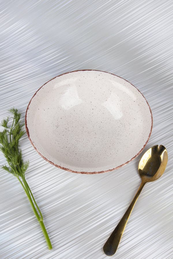 White Empty Deep Clay Plate Stock Image - Image of freshness, organic ...