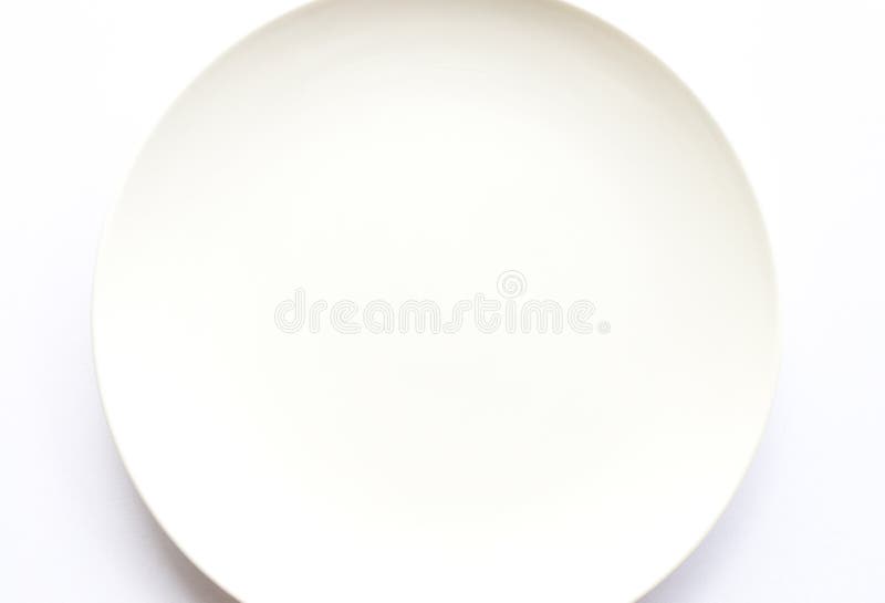 White Empty Dish on White Background Stock Photo - Image of food ...