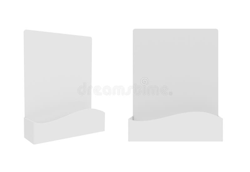 White Empty Display Isolated on a White Background, 3D Rendering Stock ...