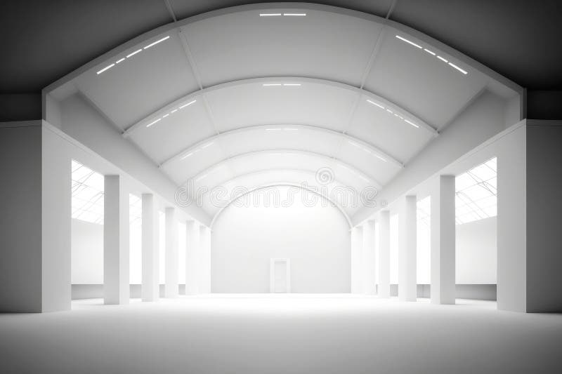 White Empty Expo Space Template for Product and Business Presentation ...
