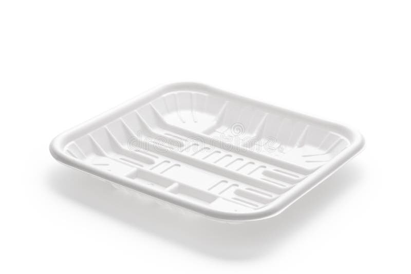 White empty food tray stock image. Image of disposable - 173099011