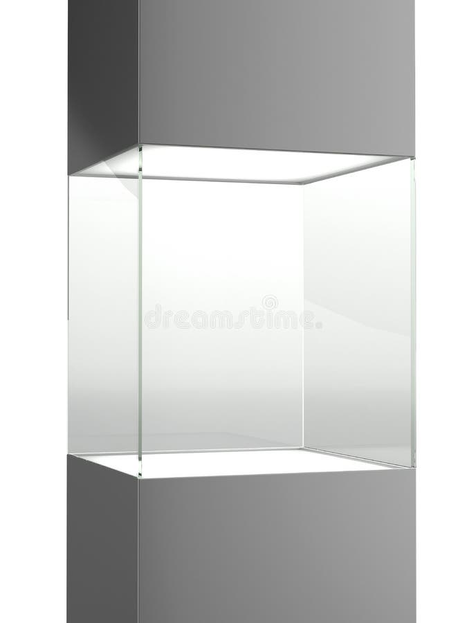 Empty Exhibition or Museum Glass Stand Stock Illustration ...