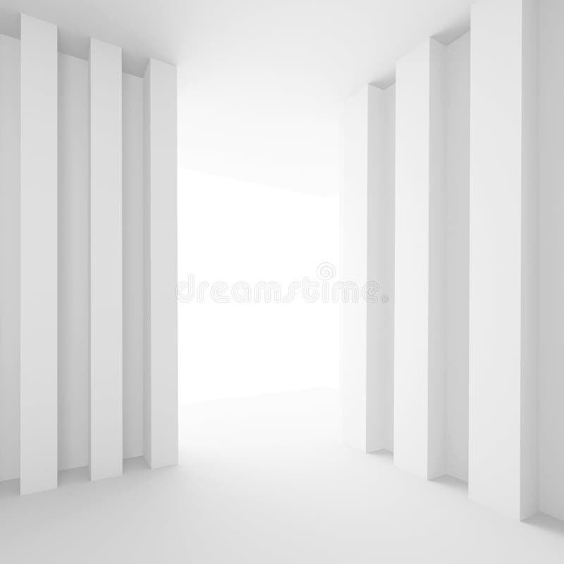 White Empty Hall stock illustration. Illustration of background - 96599666